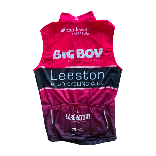 Leeston Cycling Club GILLET (VEST) SALE*** MEDIUM SIZE – Green Monkey Velo