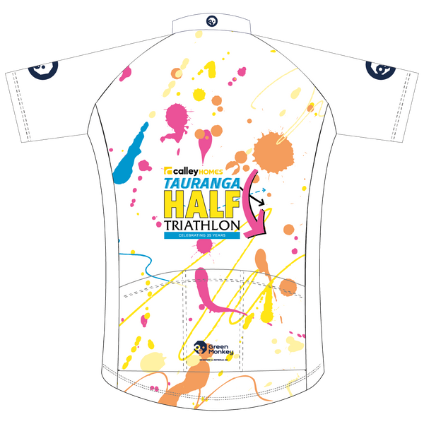 TGA HALF 2024 TRAINING Jersey (White Paint) – Green Monkey Velo