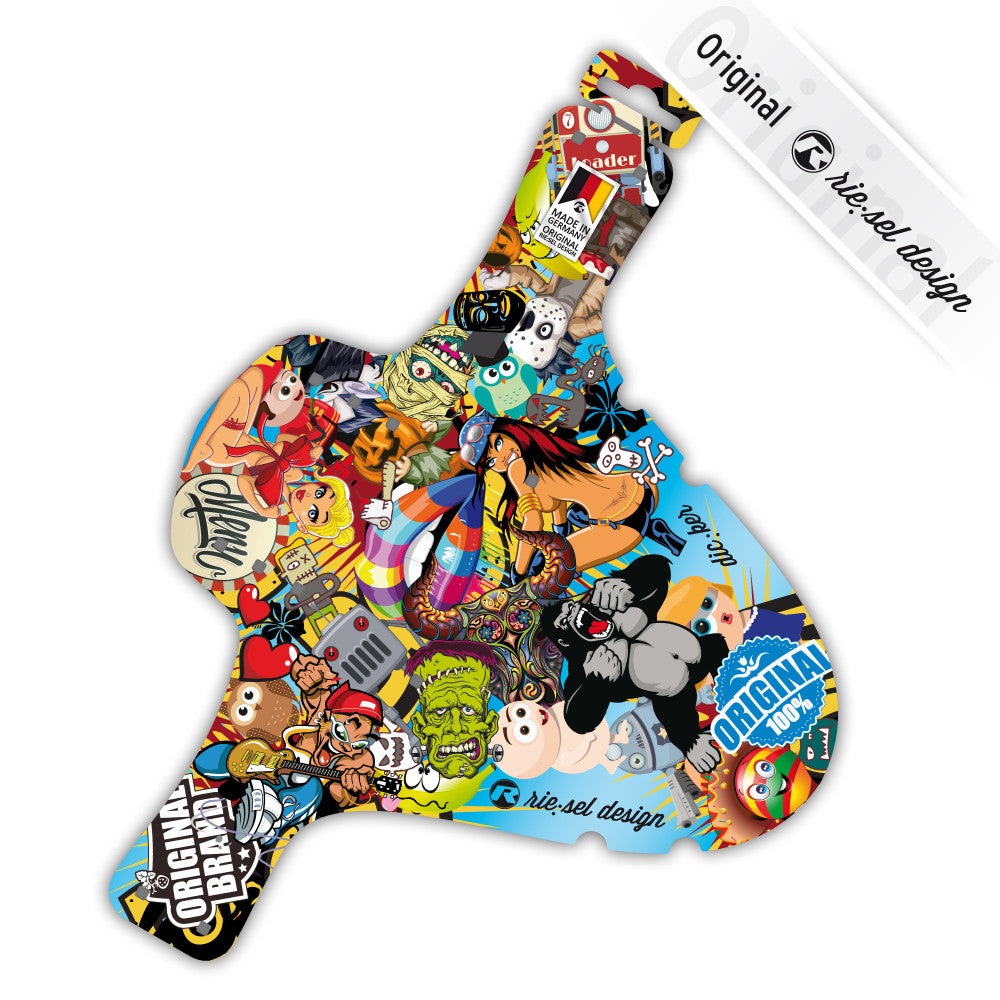 Fatbike Stickerbomb Mud Guard – GREENMONKEY VELO